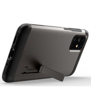 Spigen Tough Armor Samsung Galaxy S20 Plus Hoesje Gunmetal | GSMpunt.nl