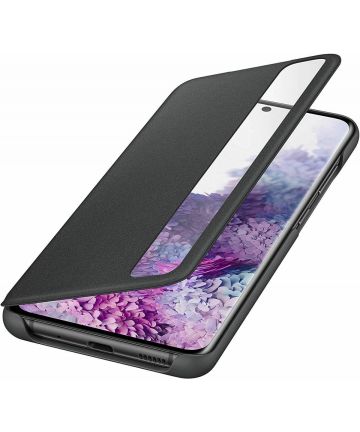 Origineel Samsung Galaxy S20 Hoesje Clear View Cover Zwart | GSMpunt.nl