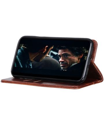 Samsung Galaxy S20 Hoesje Wallet Book Case Voor Pasjes Kunstleer Bruin | GSMpunt.nl