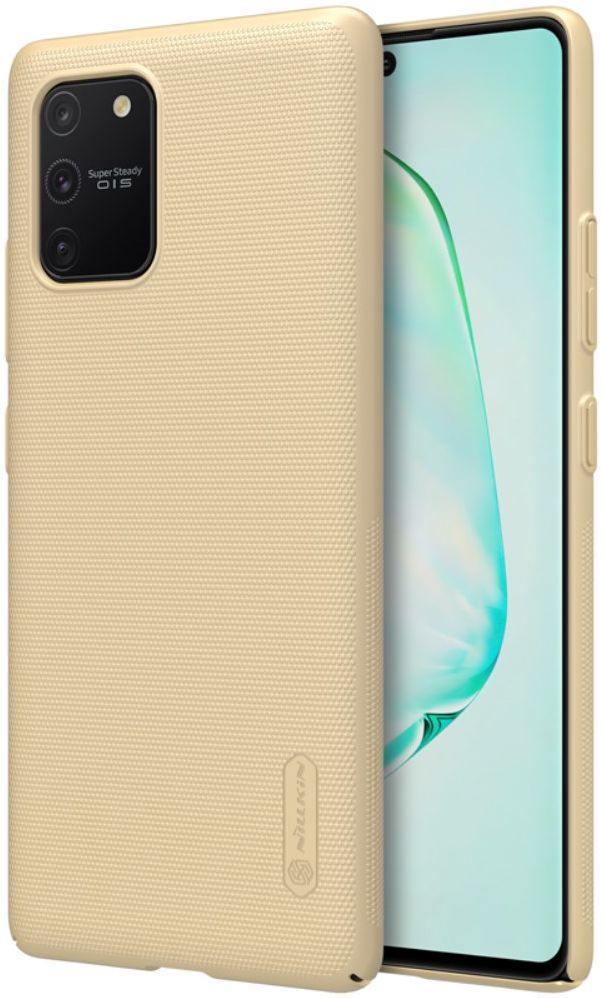 Nillkin Super Frosted Shield Case Samsung Galaxy S10 Lite Goud | GSMpunt.nl