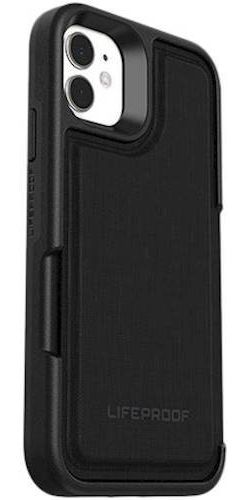 LifeProof iPhone 11 Flip Back Cover Portemonnee Hoesje Zwart | gsmpunt