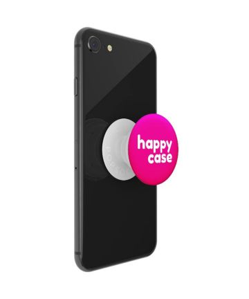 PopSockets X HappyCase PopGrip PopTop Greep en Standaard Pink | GSMpunt.nl