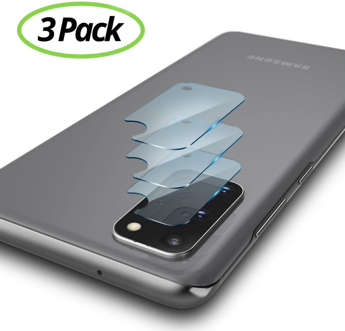 Ringke ID Tempered Glass Camera Lens Samsung Galaxy S20 Plus (3 Pack ...