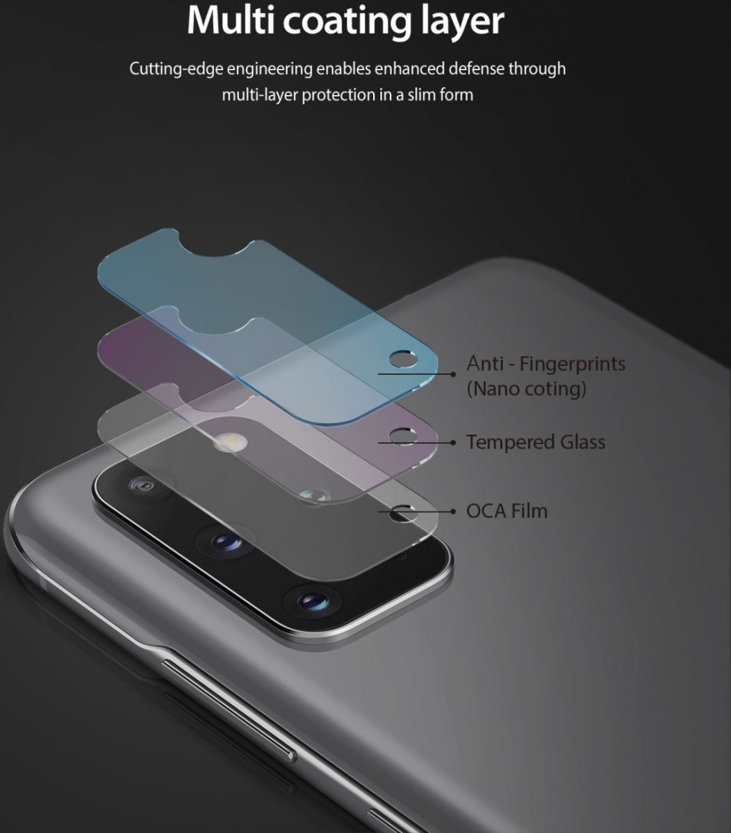 Ringke ID Tempered Glass Camera Lens Samsung Galaxy S20 Plus (3 Pack ...