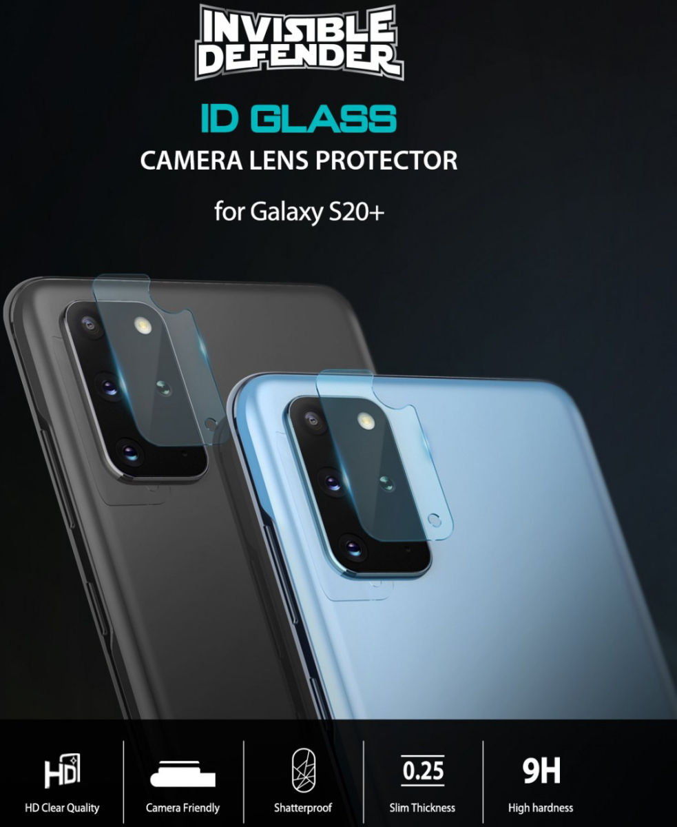 Ringke ID Tempered Glass Camera Lens Samsung Galaxy S20 Plus (3 Pack ...