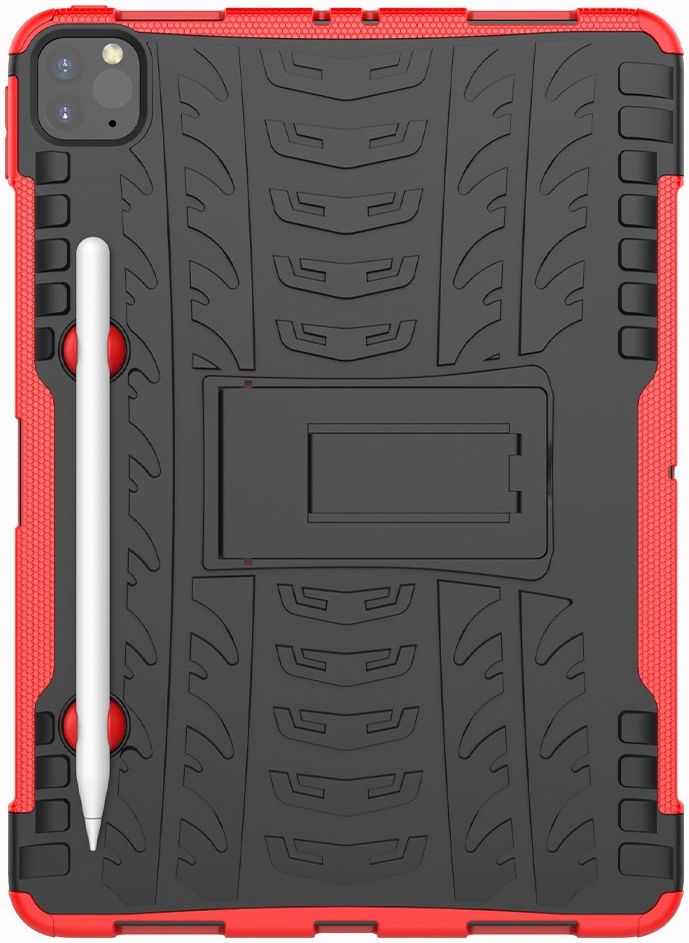 Apple iPad Pro 11 (2018/2020/2021) Hybride Kickstand Hoes Rood | gsmpunt