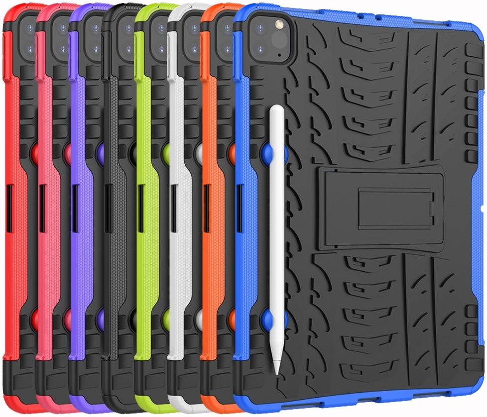 Apple iPad Pro 11 (2018/2020/2021) Hybride Kickstand Hoes Rood | gsmpunt