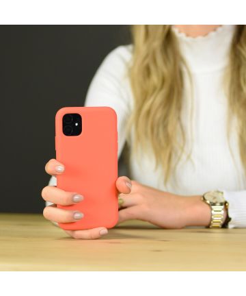 HappyCase Samsung Galaxy S20 Plus Hoesje Siliconen Back Cover Oranje | GSMpunt.nl