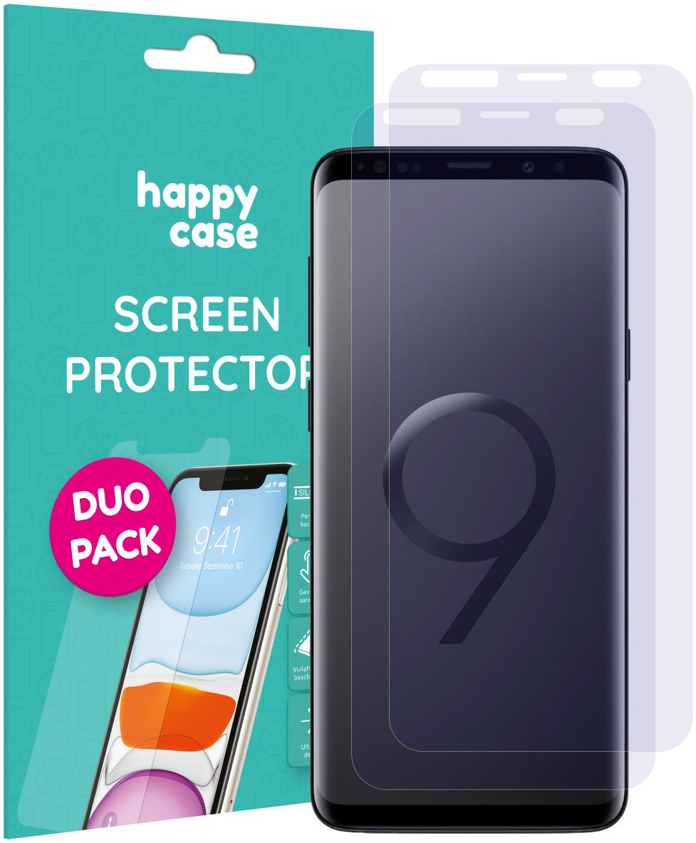 HappyCase Samsung Galaxy S9 Plus Screen Protector Duo Pack | gsmpunt