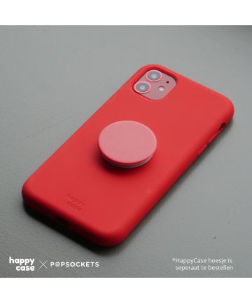 PopSockets X HappyCase PopGrip PopTop Greep en Standaard Rood | GSMpunt.nl