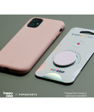 PopSockets X HappyCase PopGrip PopTop Greep en Standaard Roze | GSMpunt.nl