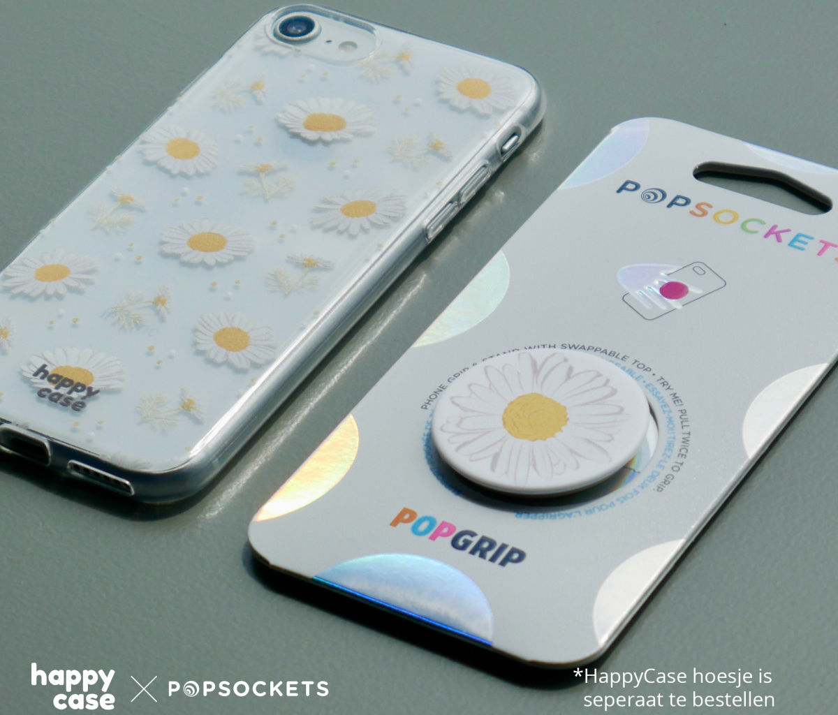 PopSockets X HappyCase PopGrip PopTop Greep en Standaard Bloemen ...