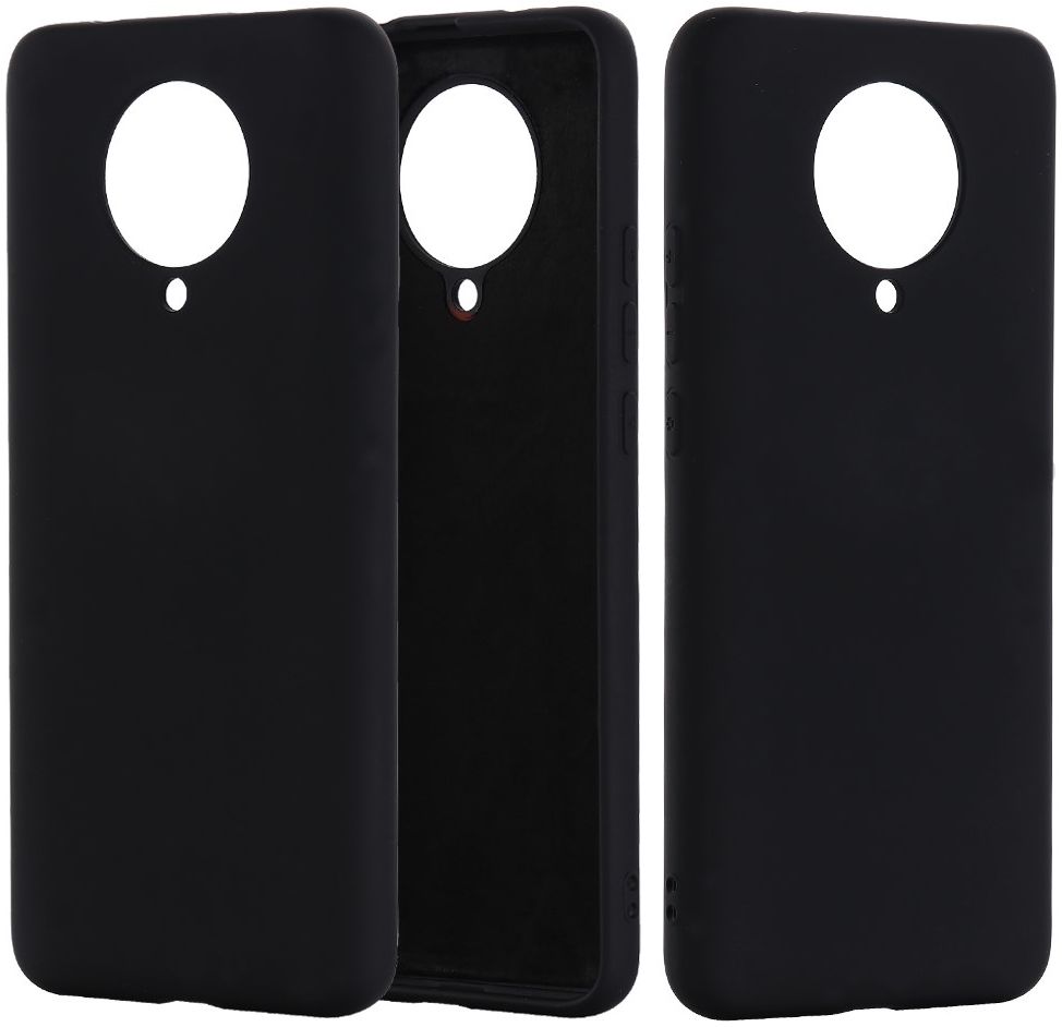 Xiaomi Poco F2 Pro Hoesje Siliconen Back Cover Zwart | gsmpunt