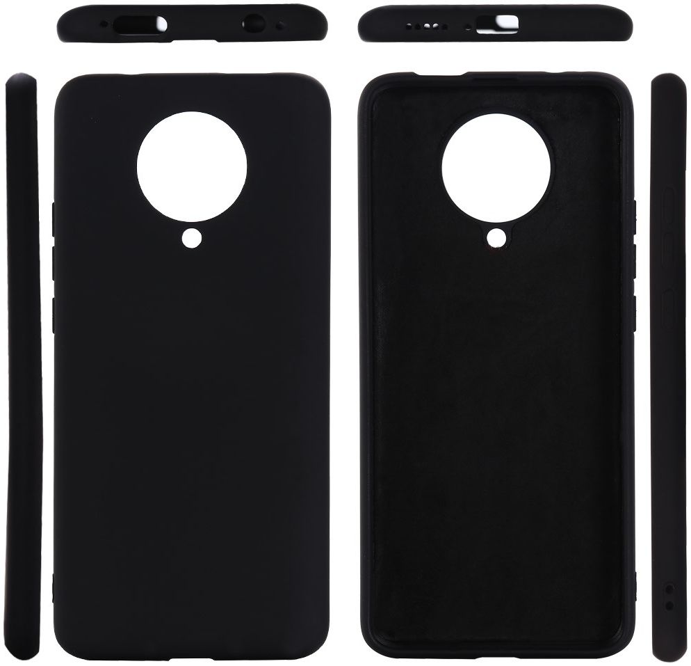 Xiaomi Poco F2 Pro Hoesje Siliconen Back Cover Zwart | gsmpunt