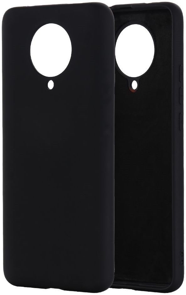 Xiaomi Poco F2 Pro Hoesje Siliconen Back Cover Zwart | gsmpunt