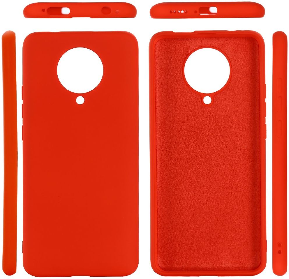 Xiaomi Poco F2 Pro Hoesje Siliconen Back Cover Rood | GSMpunt.nl