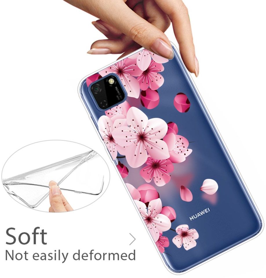 Huawei Y5p TPU Back Cover Met Blossom Print | GSMpunt.nl
