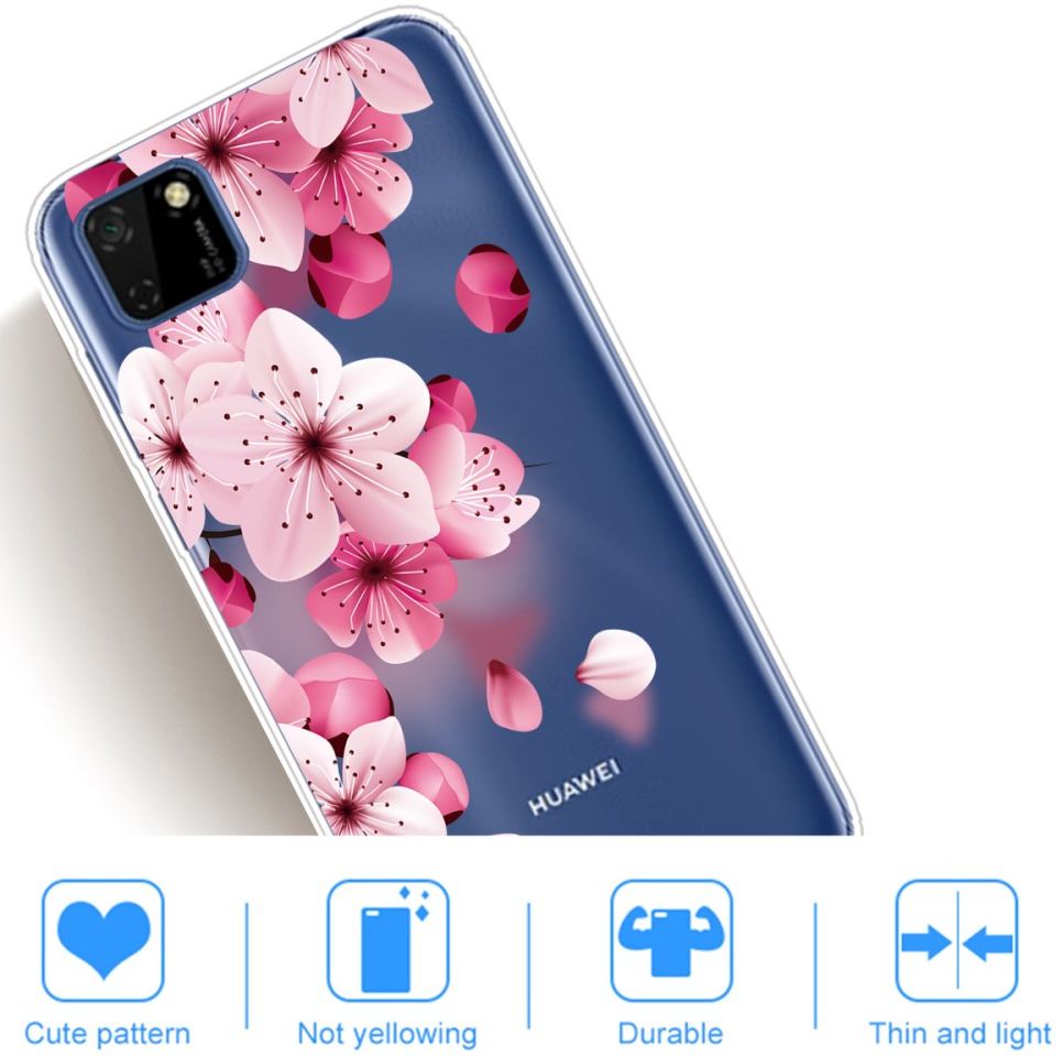 Huawei Y5p TPU Back Cover Met Blossom Print | GSMpunt.nl