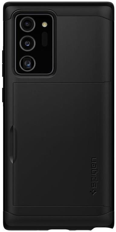 Spigen Slim Armor Card Holder Case Samsung Galaxy Note 20 Ultra Zwart | gsmpunt