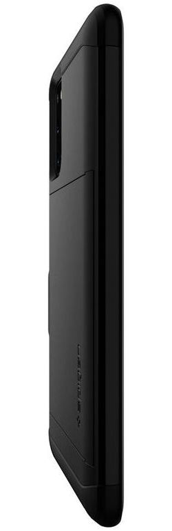 Spigen Slim Armor Card Holder Case Samsung Galaxy Note 20 Hoesje Zwart | gsmpunt