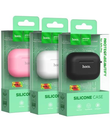 Hoco Majestic Apple AirPods Pro Dun TPU Hoesje Roze | GSMpunt.nl