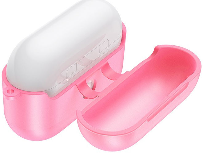 Hoco Majestic Apple AirPods Pro Dun TPU Hoesje Roze | GSMpunt.nl