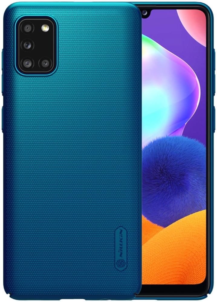 Nillkin Super Frosted Shield Samsung Galaxy A31 Hoesje Blauw | GSMpunt.nl