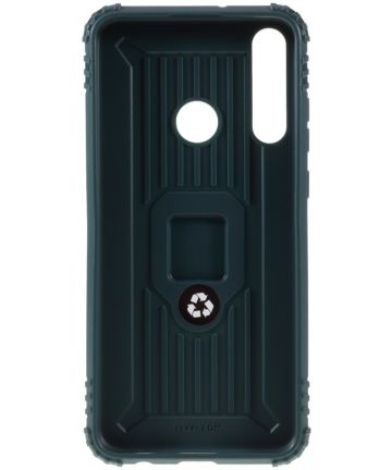 Huawei Y6p Kickstand Back Cover Groen | GSMpunt.nl