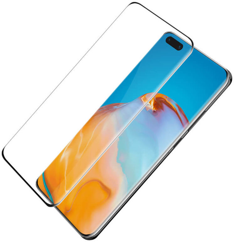 Nillkin Huawei P40 Pro Curved Screen Protector Zwart | GSMpunt.nl