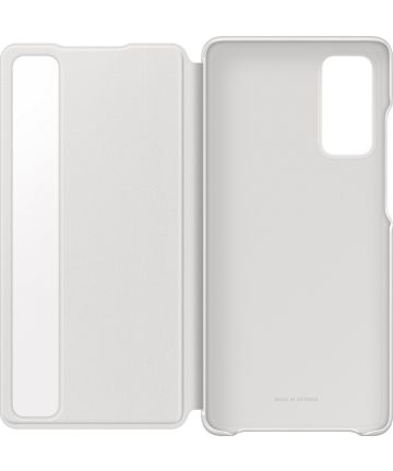 Origineel Samsung Galaxy S20 FE Hoesje Smart Clear View Cover Wit | GSMpunt.nl