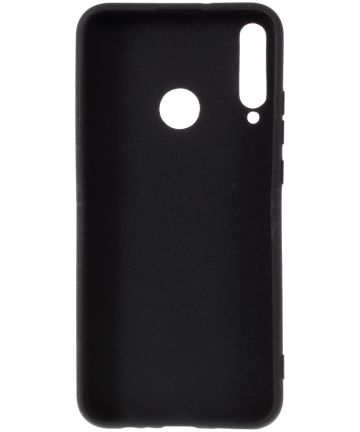 Huawei P40 Lite E Hoesje Matte Flexibele TPU Back Cover Case Zwart ...