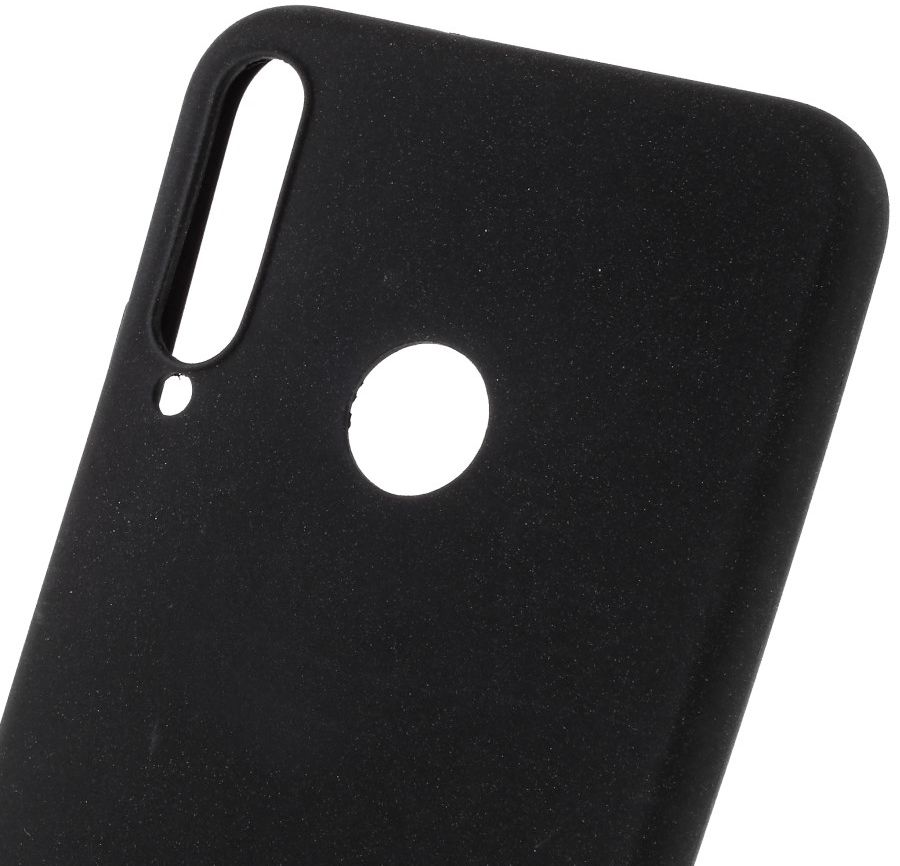Huawei P40 Lite E Hoesje Matte Flexibele TPU Back Cover Case Zwart ...