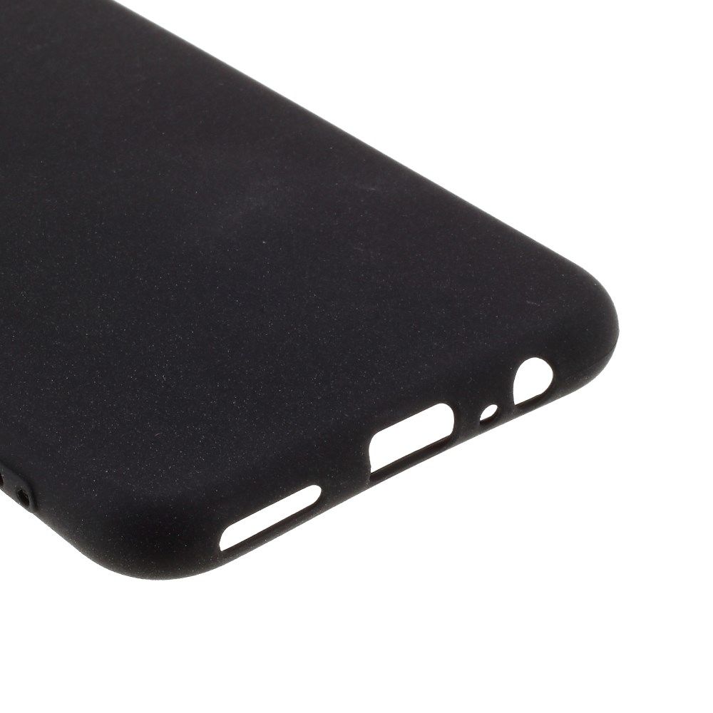 Huawei P40 Lite E Hoesje Matte Flexibele TPU Back Cover Case Zwart ...
