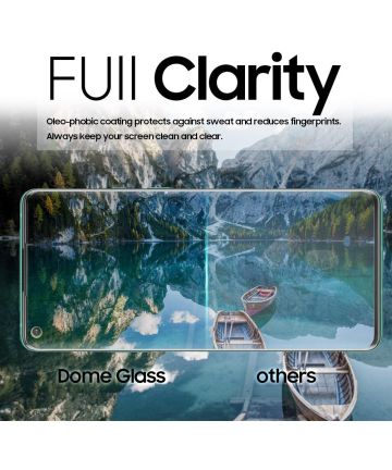 Whitestone Dome Glass OnePlus 8 Pro Screenprotector | GSMpunt.nl