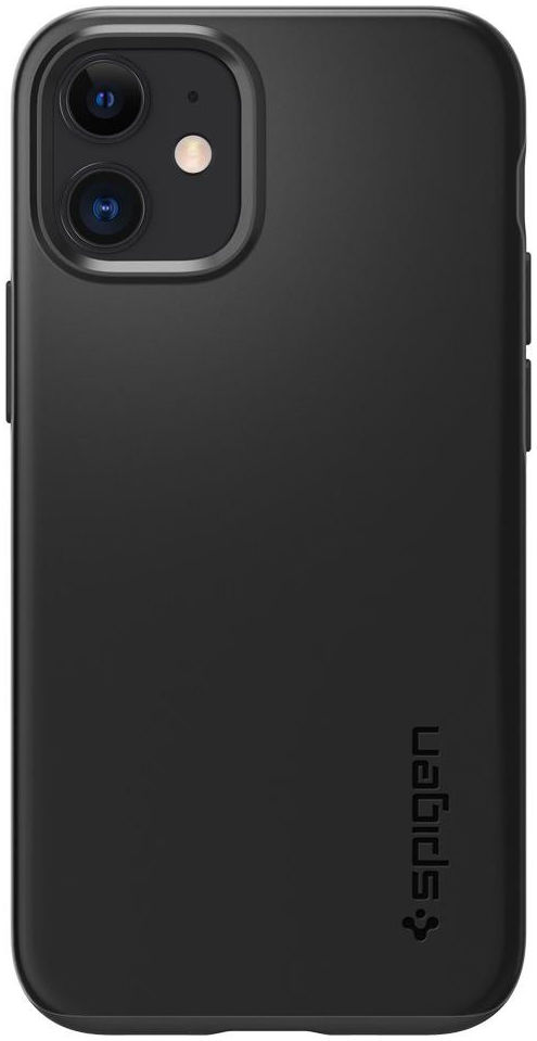 Spigen Thin Fit Apple iPhone 12 Mini Hoesje Zwart | gsmpunt