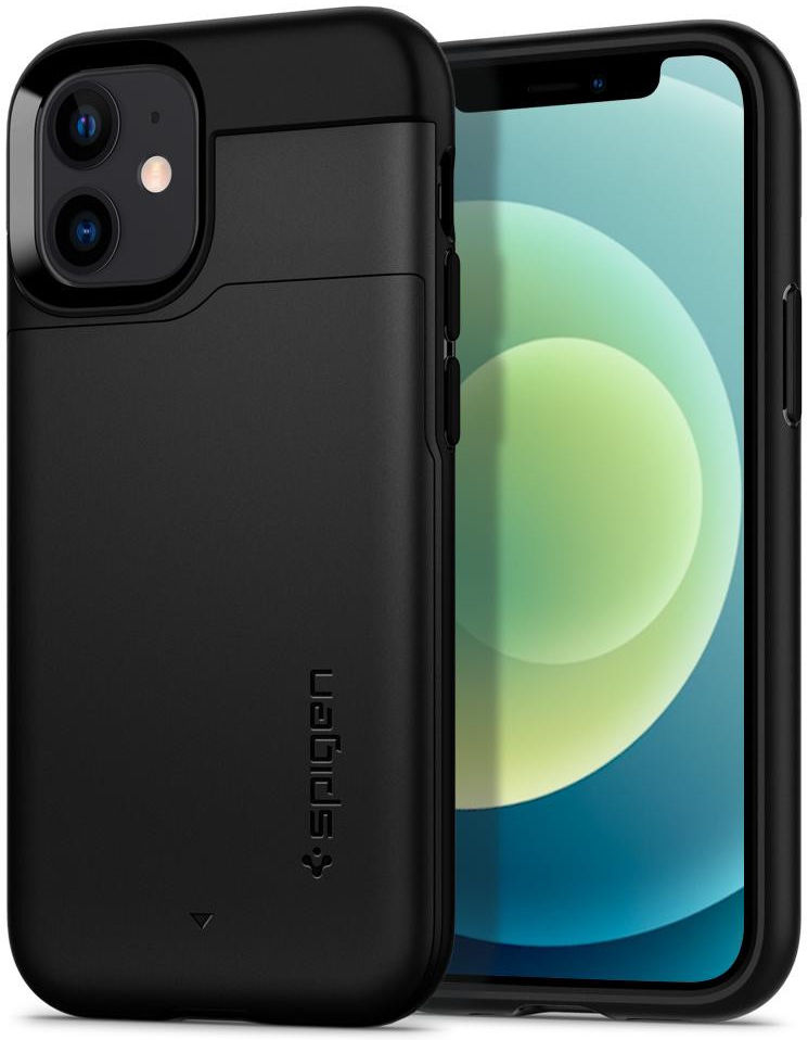 Spigen Slim Armor CS Apple iPhone 12 Mini Hoesje Zwart | gsmpunt