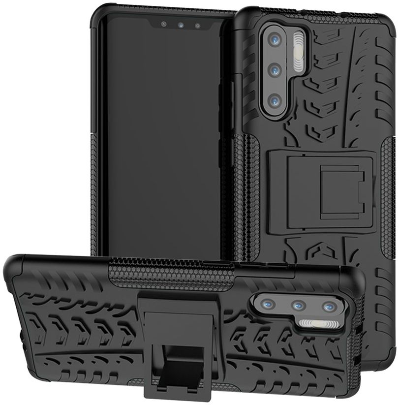 Hybride Huawei P30 Pro Back Cover Zwart | gsmpunt