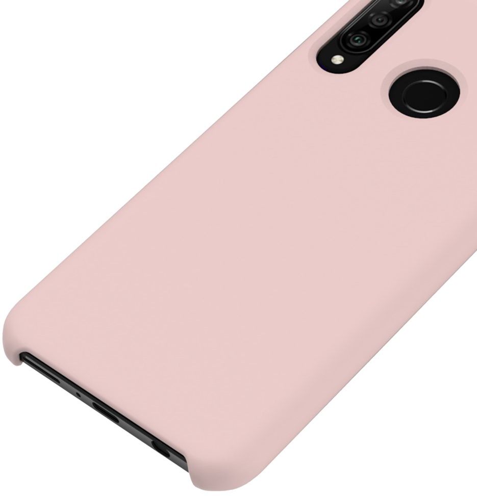 Huawei P30 Lite Siliconen Back Cover Hoesje Roze | GSMpunt.nl
