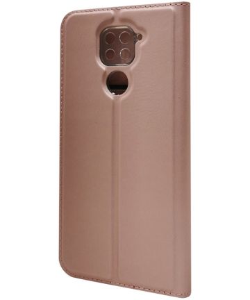 Xiaomi Redmi Note 9 Book Case Hoesje Stijlvol Luxe Wallet Roze | GSMpunt.nl