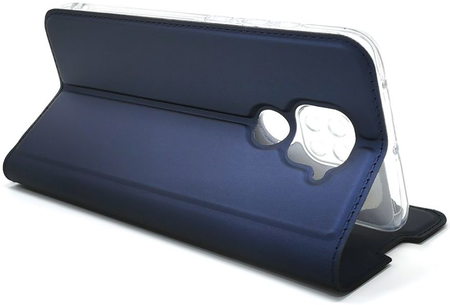 Xiaomi Redmi Note 9 Book Case Hoesje Stijlvol Luxe Wallet Blauw | gsmpunt