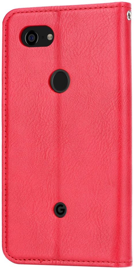 Google Pixel 3a Portemonnee Stand Hoesje Bookcase Rood | GSMpunt.nl