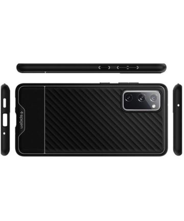 Spigen Core Armor Samsung Galaxy S20 FE Hoesje Zwart | GSMpunt.nl