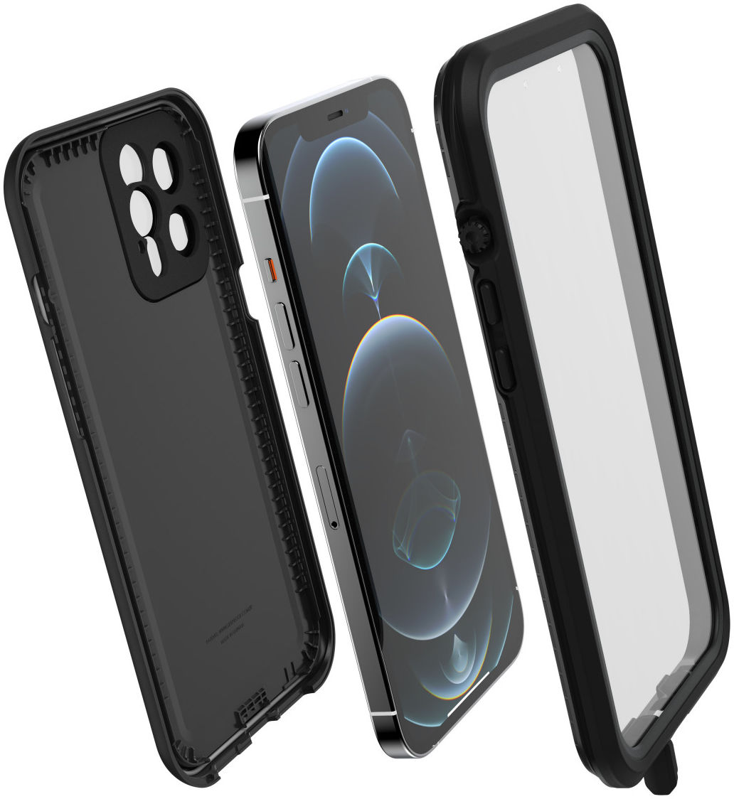 LifeProof Frē Apple iPhone 12 Pro Max Hoesje Waterdicht Zwart | gsmpunt