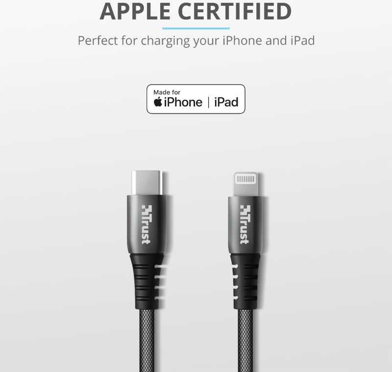 Keyla Extra Sterke USB-C Naar Lightning Kabel 1 Meter Zwart | GSMpunt.nl Keyla Extra Sterke USB-C Naar Lightning Kabel 1 Meter Zwart | GSMpunt.nl