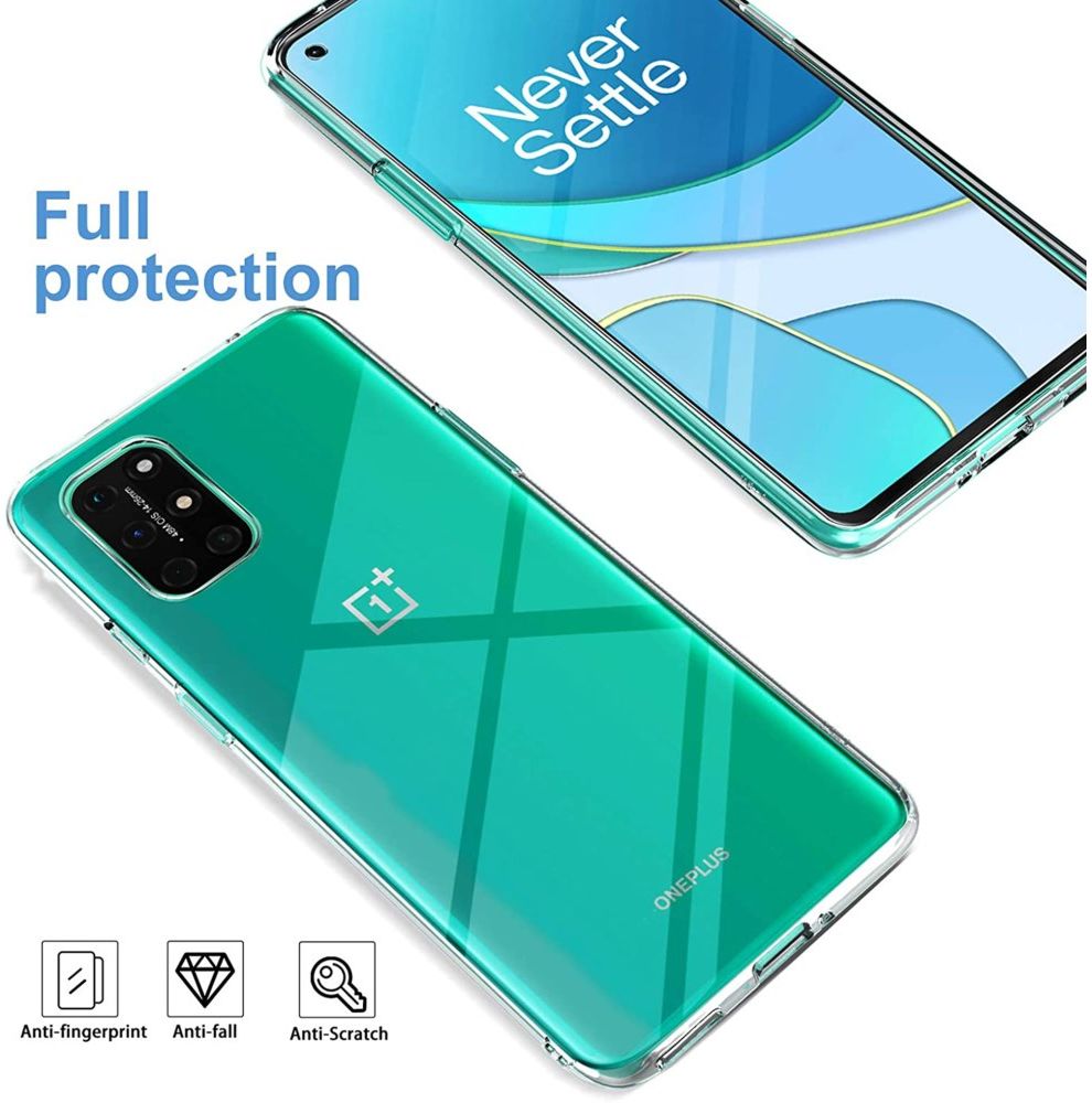 OnePlus 8T Soft Case + Screen Protector Transparant | GSMpunt.nl