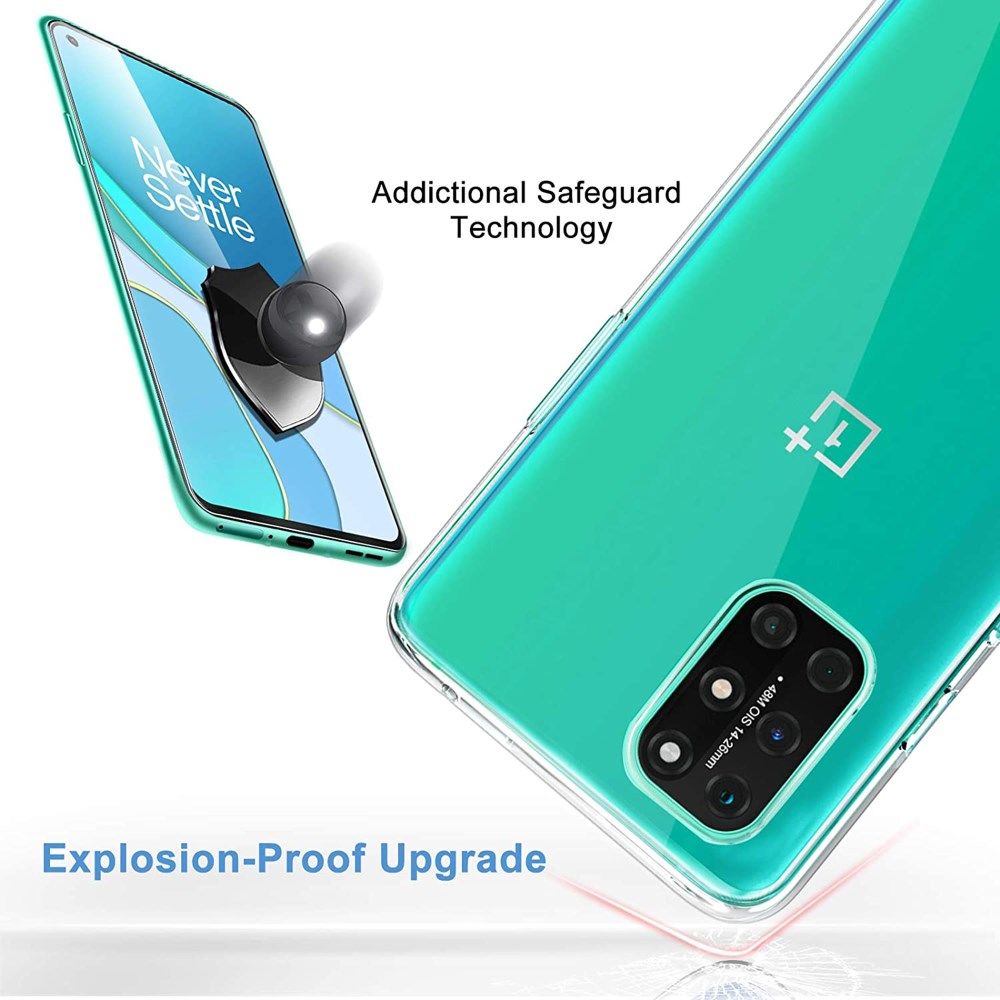 OnePlus 8T Soft Case + Screen Protector Transparant | GSMpunt.nl