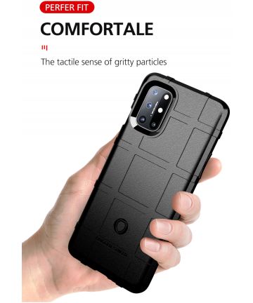 OnePlus 8T Back Cover Hoesje Rugged Armor Blauw | GSMpunt.nl