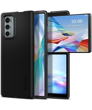 Spigen Thin Fit LG Wing Hoesje Back Cover Zwart | GSMpunt.nl