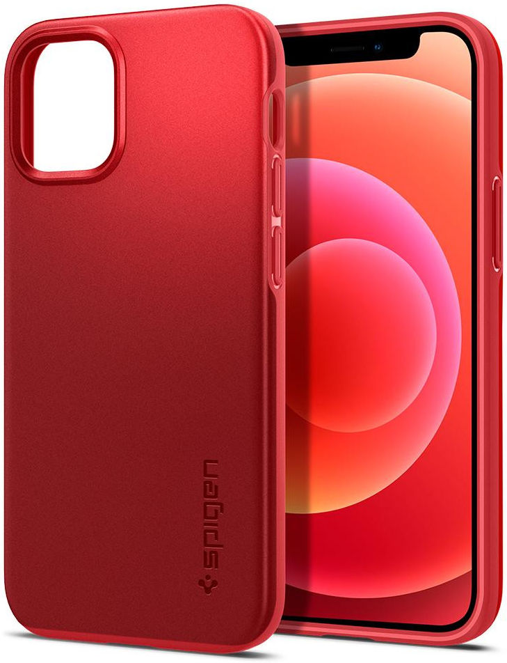 Spigen Thin Fit Apple iPhone 12 Mini Hoesje Rood | gsmpunt