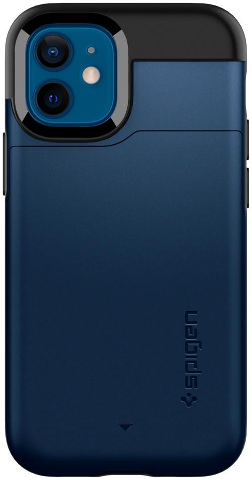 Spigen Slim Armor CS Apple iPhone 12 Mini Hoesje Blauw | gsmpunt